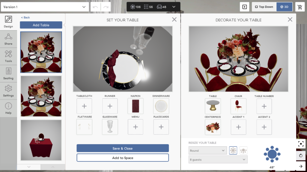 Virtual Design Studio - Carolina's Luxury Events